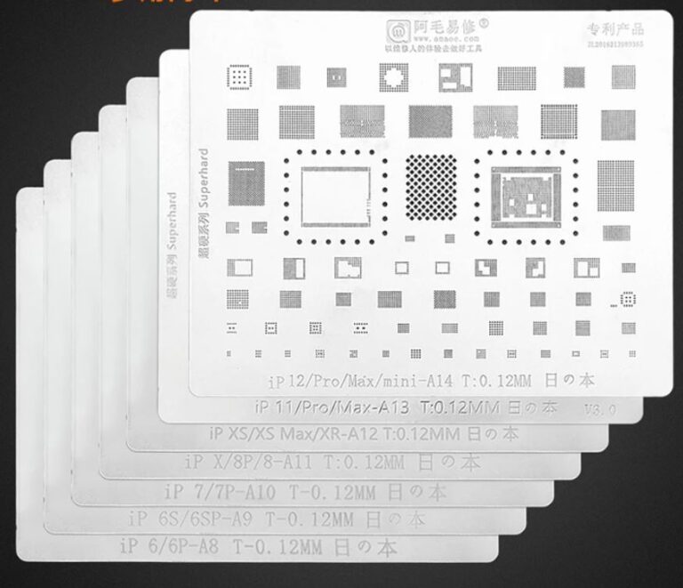 iPhone Reballing Stencils with CPU – Choose from 7 Stencils – NorthridgeFix