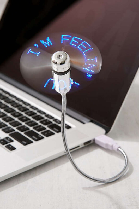 USB LED Fan with Programmable text with effects up to 8 messages ...