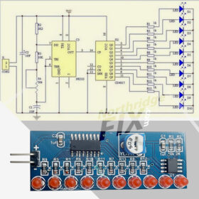 Soldering Practice Board. LED chaser Kit with SMD and Through hole ...