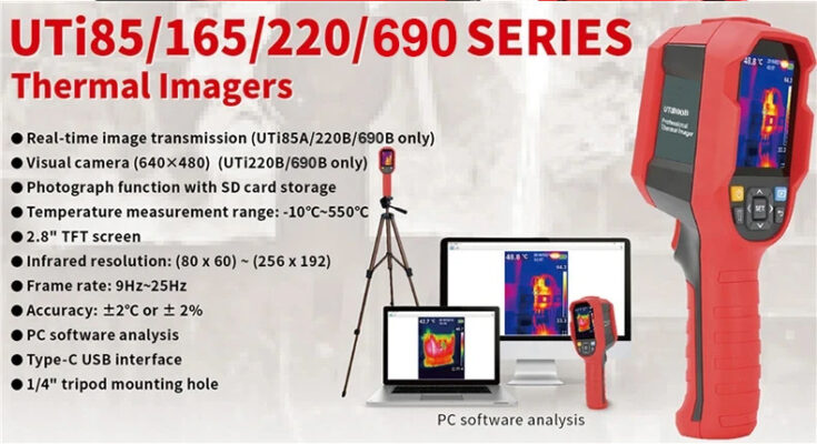 UNI-T UTI260B Thermal Imager Camera 256px x 192px – NorthridgeFix